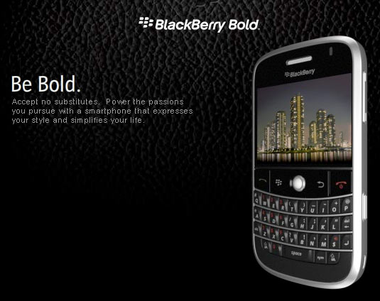 How many mobile phones are there in Blackberry Bold series?