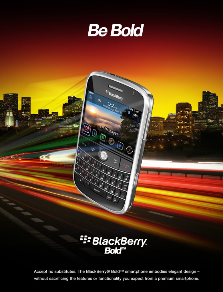 How many mobile phones are there in Blackberry Bold series?